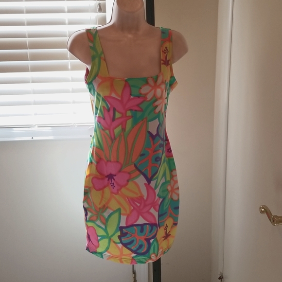 Moda | Dresses | Moda Neon Sundress Sz Small | Poshmark